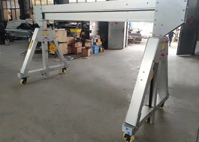 5 Ton Aluminum Portable Gantry Crane with Chain Block | Case Study - Overhead Travelling Crane