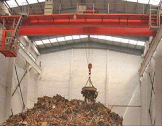 Steel scrap & Scrap metal handling|Overhead & gantry crane - Overhead ...