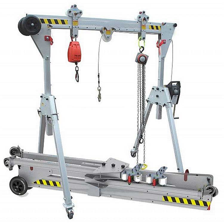 500kg- 5 Ton Compact & Light Duty Foldable Aluminum Gantry Crane - Overhead Travelling Crane
